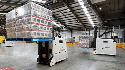 Lion Beer Australia 部署 Dematic AGV